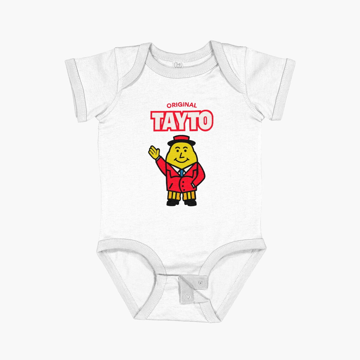 Bella Canvas Mr Tayto Man Waving Short Sleeve Baby One-Piece Newborn ...