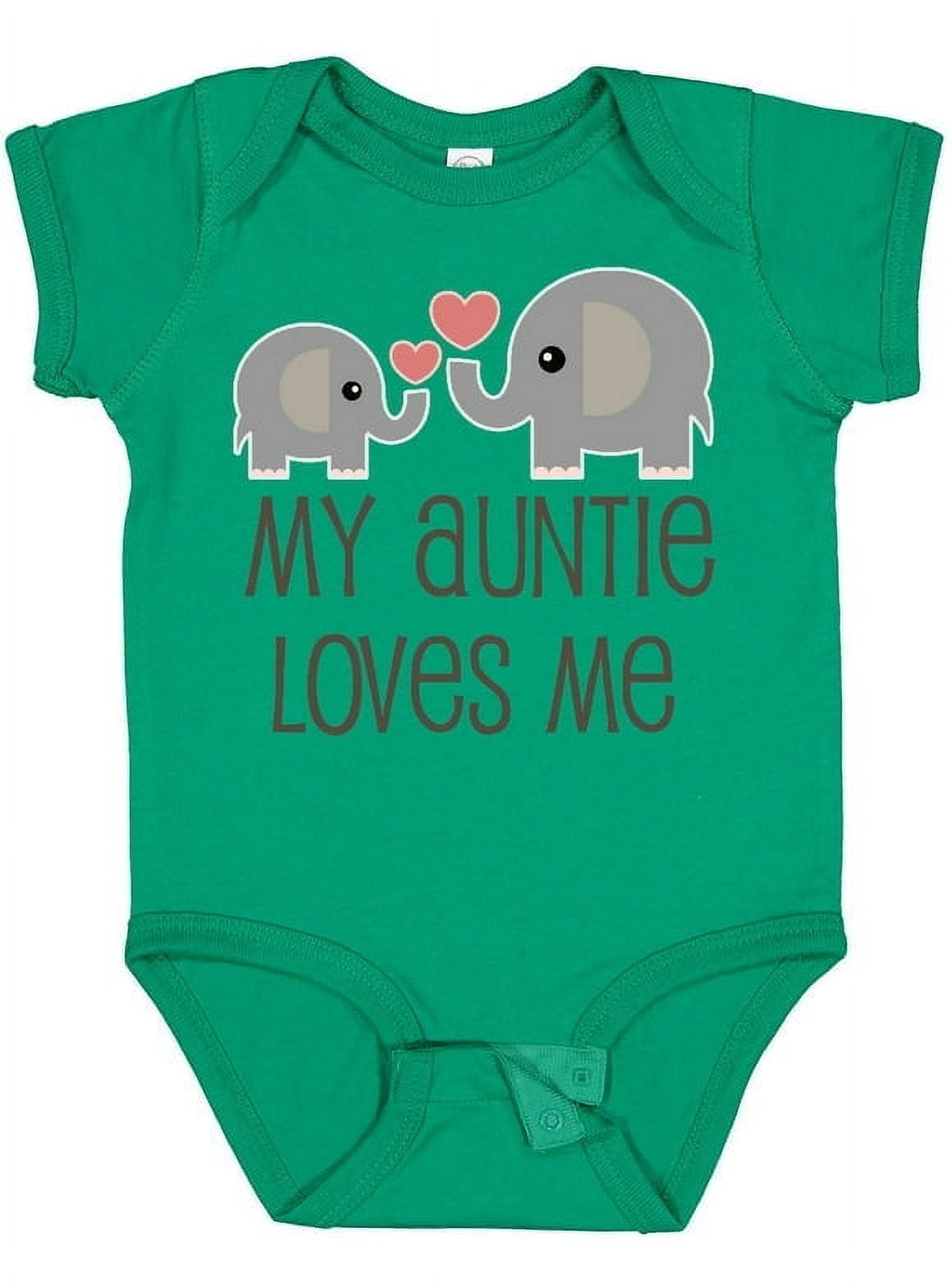 Bella Canvas My Auntie Loves Me Boys or Girls Baby Bodysuit - Walmart.com