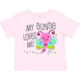 Bella Canvas My Auntie Loves Me- Cute Dragonfly Toddler Shirt Family Aunt Niece Toddler Shirt ...