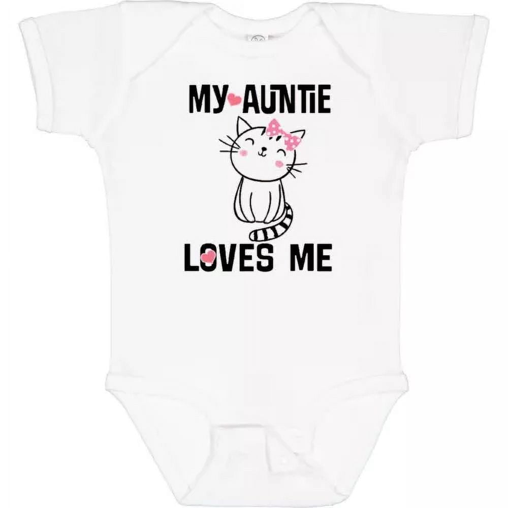 Bella Canvas My Auntie Loves Me Infant Creeper Childs Cute Apparel Aunty Family Hws Baby ...