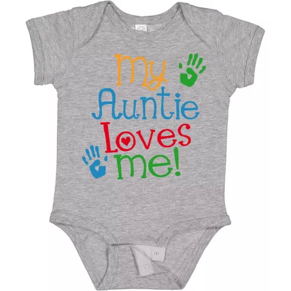 Bella Canvas My Auntie Loves Me Nephew Baby Aunty Boys Girls Childs ...