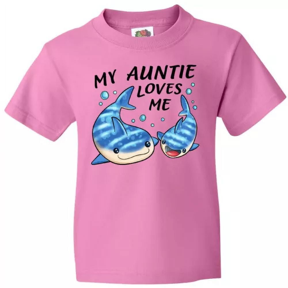 Bella Canvas My Auntie Loves Me- Whale Shark Toddler T-Shirt Sharks Aunt Fish Cute - Walmart.com