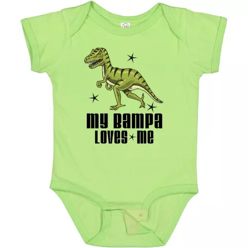 Bella Canvas My Bampa Loves Me Dinosaur Grandson Baby Grandkids Boy From Bodysuit - Walmart.com