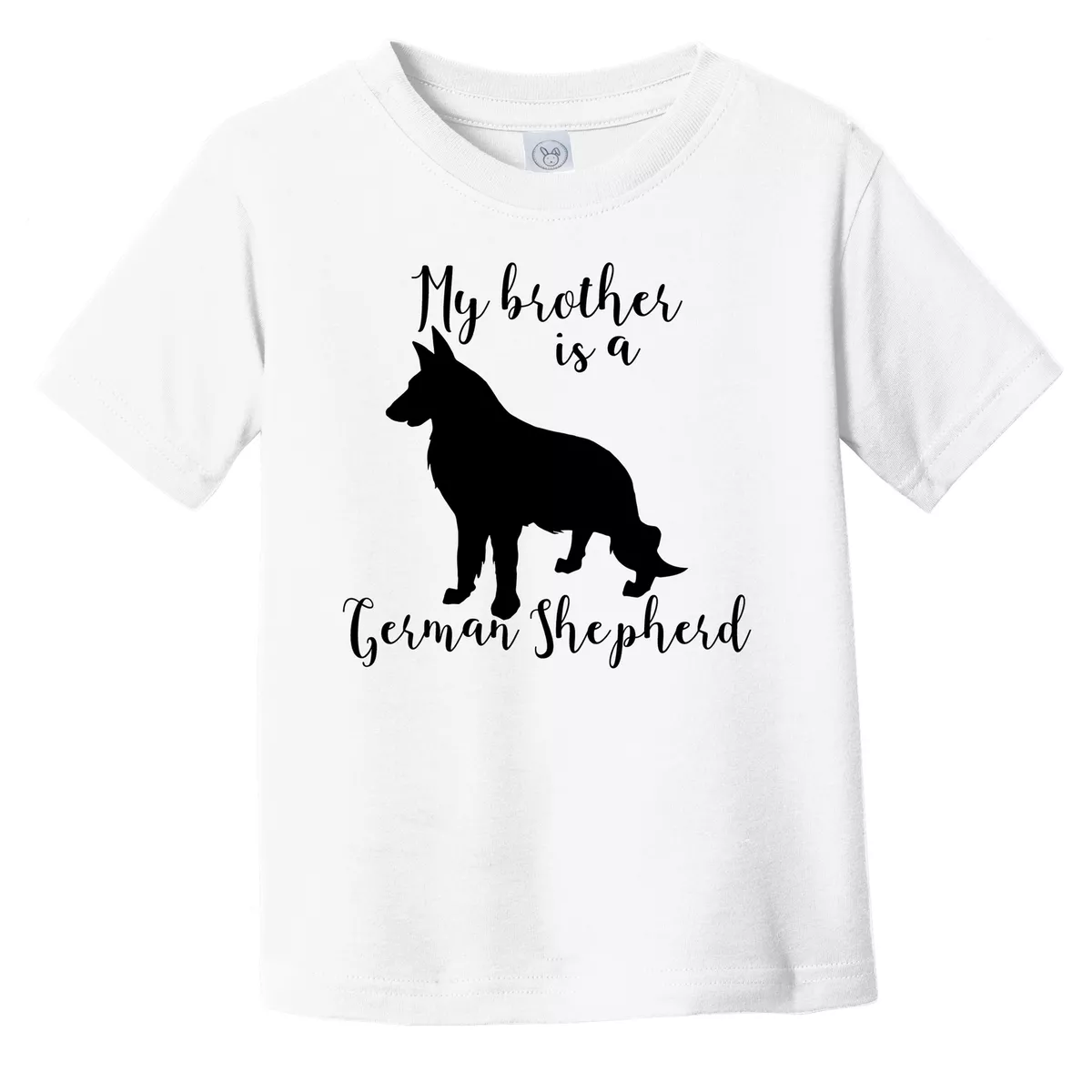 Bella Canvas My Brother Is A German Shepherd Cute Dog Silhouette ...