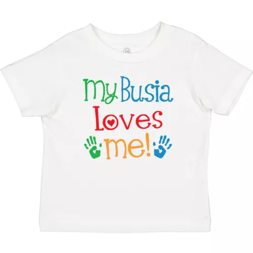 Bella Canvas My Busia Loves Me Grandkids Baby Toddler Shirt Grandchild Boy Girl Childs - Walmart.com