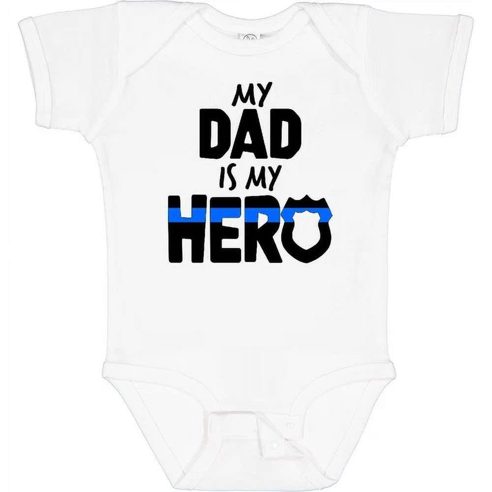 Bella Canvas My Dad Is My Hero Police Officer Family Baby Kids Daddy Child Bodysuit - Walmart.com