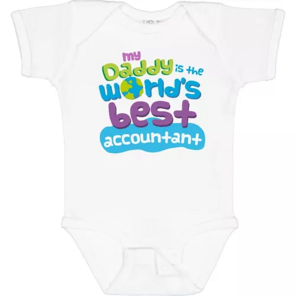 Bella Canvas My Daddy Is The Worlds Best Accountant Baby Child's Kids ...