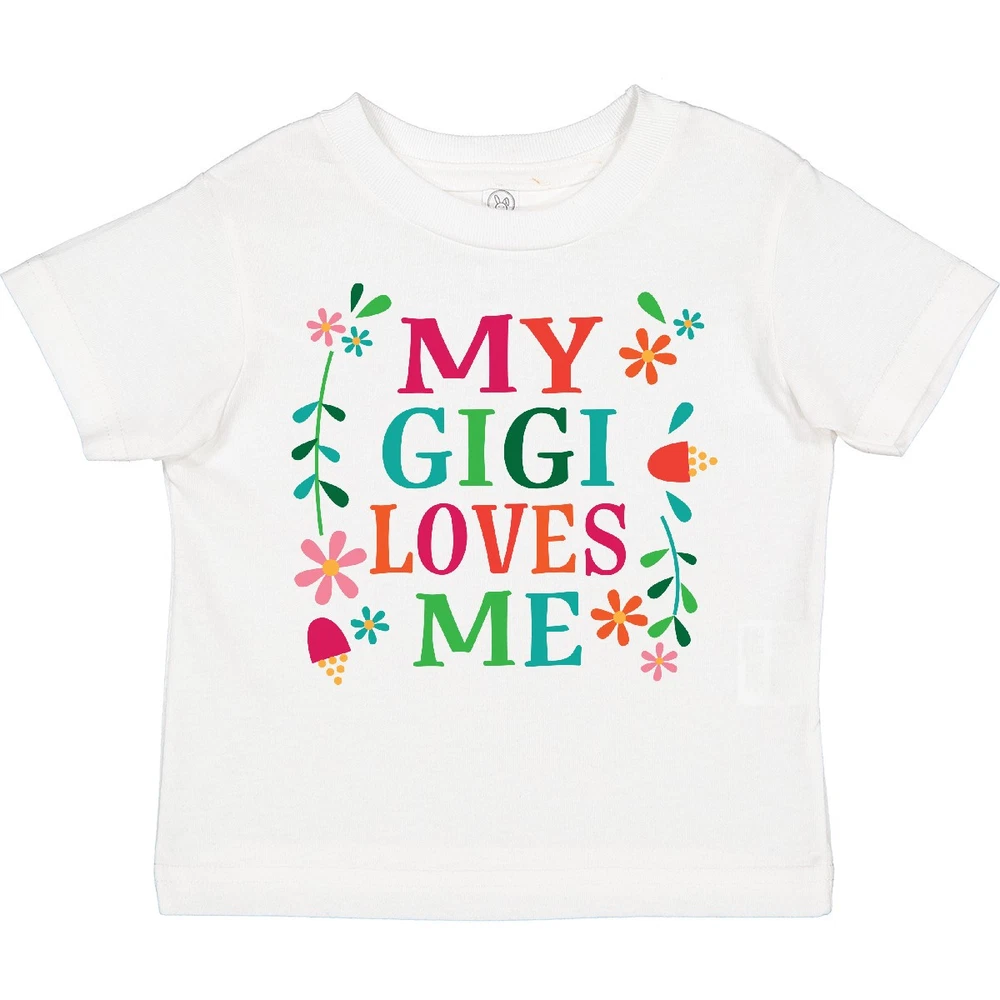 Bella Canvas My Gigi Loves Me Girls Apparel Toddler Shirt Granddaughter Childs Toddler Shirt ...