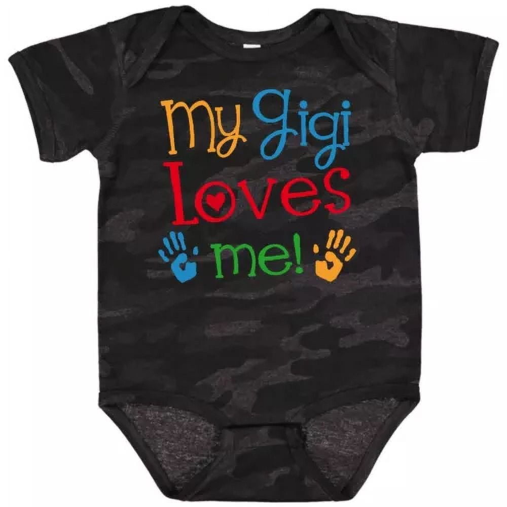 Bella Canvas My Gigi Loves Me Grandchild Baby Childs Kids Grandkids Boys Bodysuit - Walmart.com