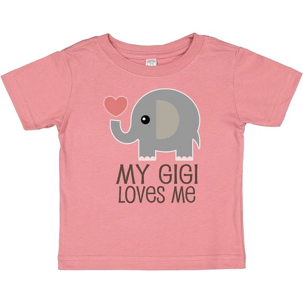 Bella Canvas My Gigi Loves Me Grandchild Baby Toddler Shirt Childs Cute Family Grandkids ...