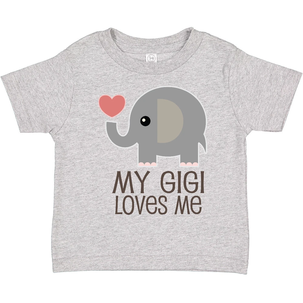 Bella Canvas My Gigi Loves Me Grandchild Toddler Shirt Childs Cute Family Unisex Toddler Shirt ...