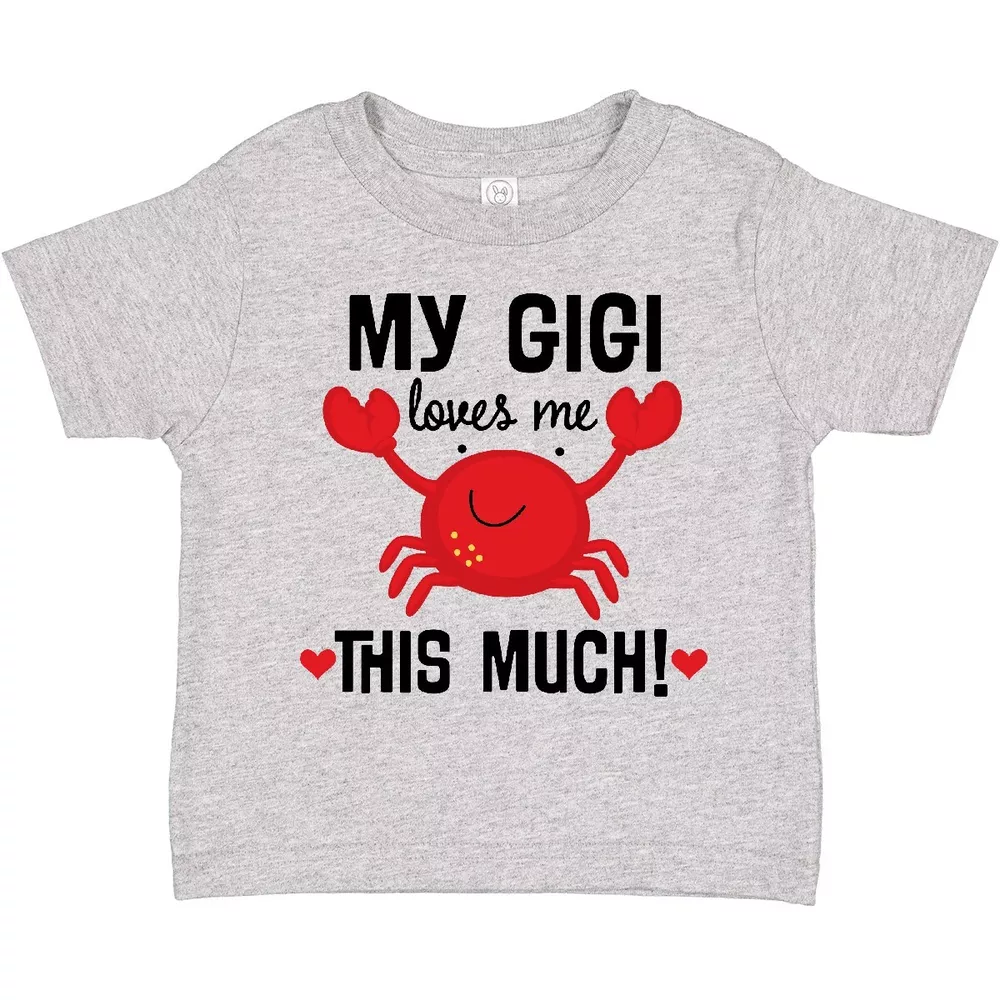 Bella Canvas My Gigi Loves Me Grandkids Toddler Shirt Childs Boys Girls Clothing Toddler Shirt ...
