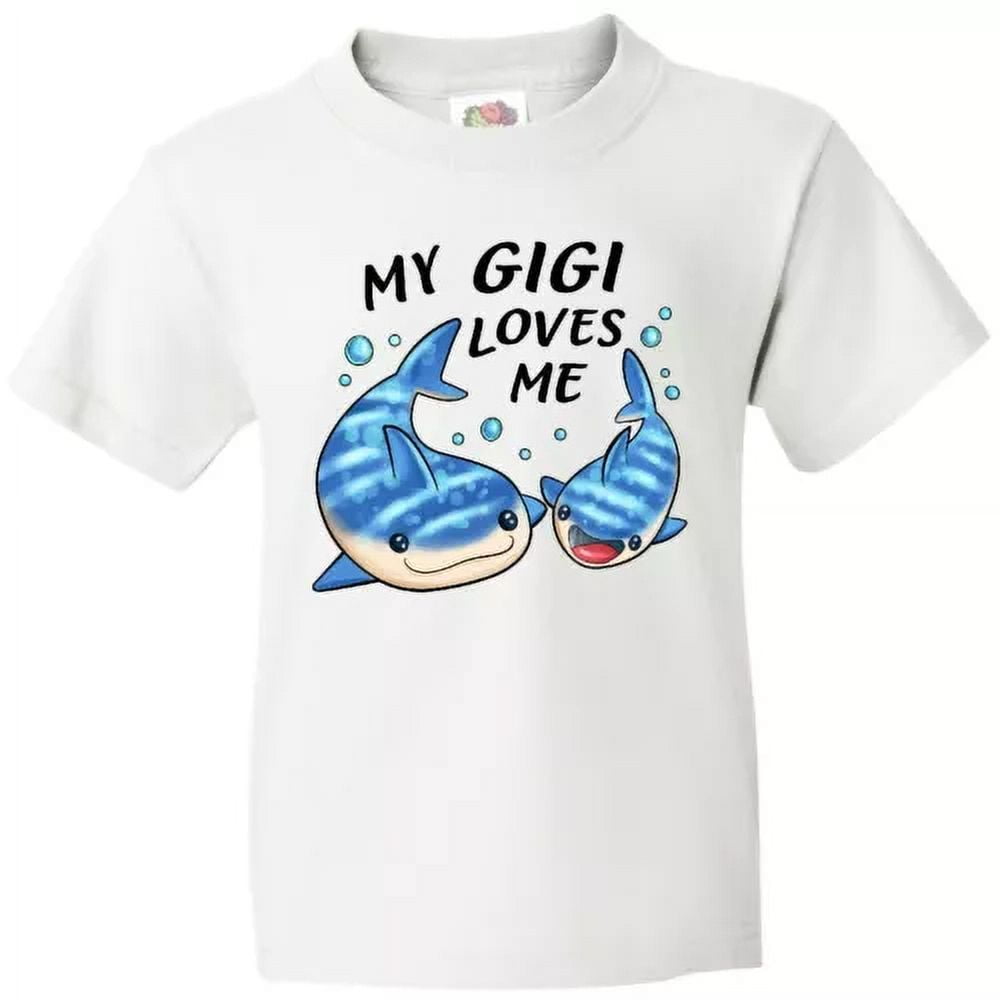 Bella Canvas My Gigi Loves Me- Whale Shark Toddler T-Shirt Sharks Grandma Grandmother - Walmart.com
