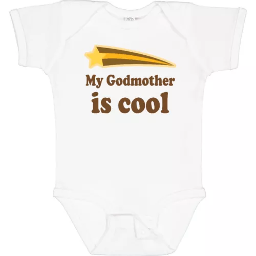 Bella Canvas My Godmother Is Cool Godson Baby Bodysuit Godchild From ...