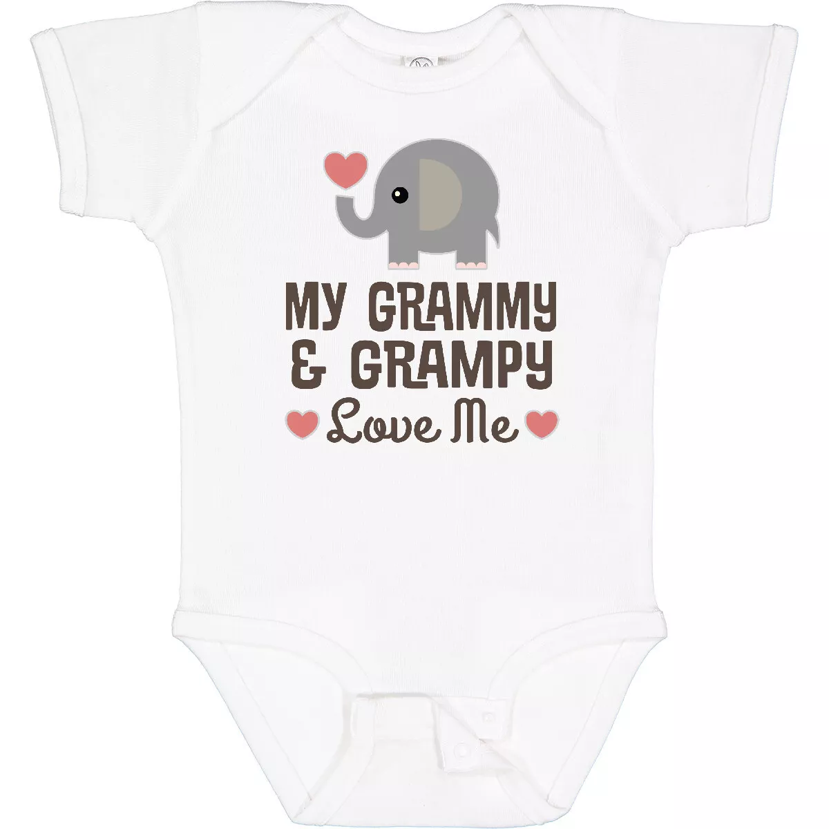 Bella Canvas My Grammy And Grampy Love Me Outfit Baby Bodysuit Grandchild Boy Girl Baby Bodysuit ...