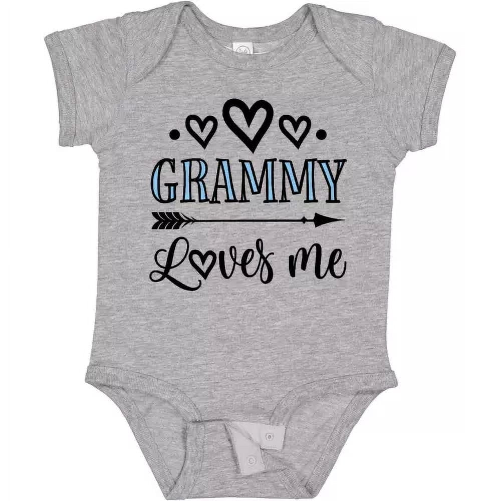 Bella Canvas My Grammy Loves Me Grandchild Baby From Girls Childs Cute Hws Bodysuit - Walmart.com