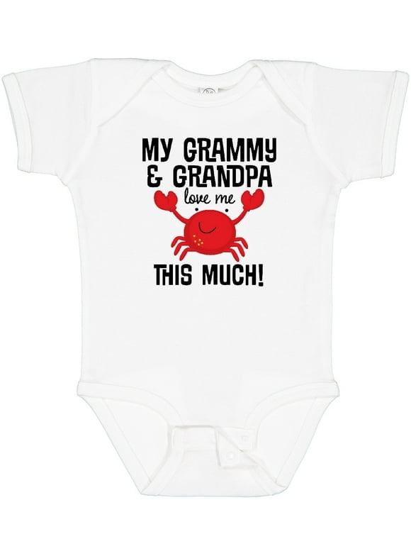 Bella Canvas My Grammy and Grandpa Love Me Boys or Girls Baby Bodysuit ...
