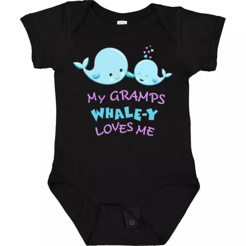 Bella Canvas My Gramps Whale-y Loves Me Baby Family Cute Grandpa ...
