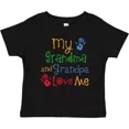 Bella Canvas My Grandma And Grandpa Love Me Baby Toddler Shirt Loves Grandson Kids Childs ...