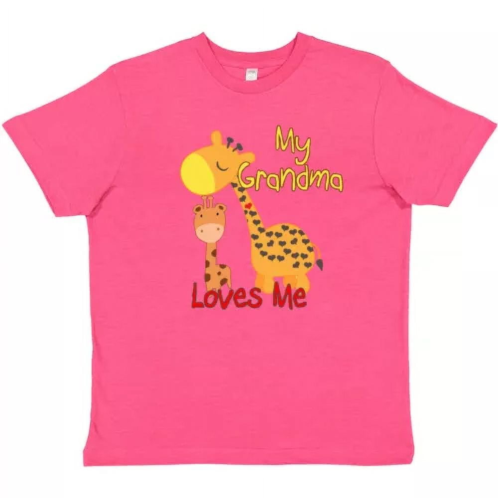 Bella Canvas My Grandma Loves Me Giraffe Toddler T-Shirt Grandmother Grandchild Tee - Walmart.com
