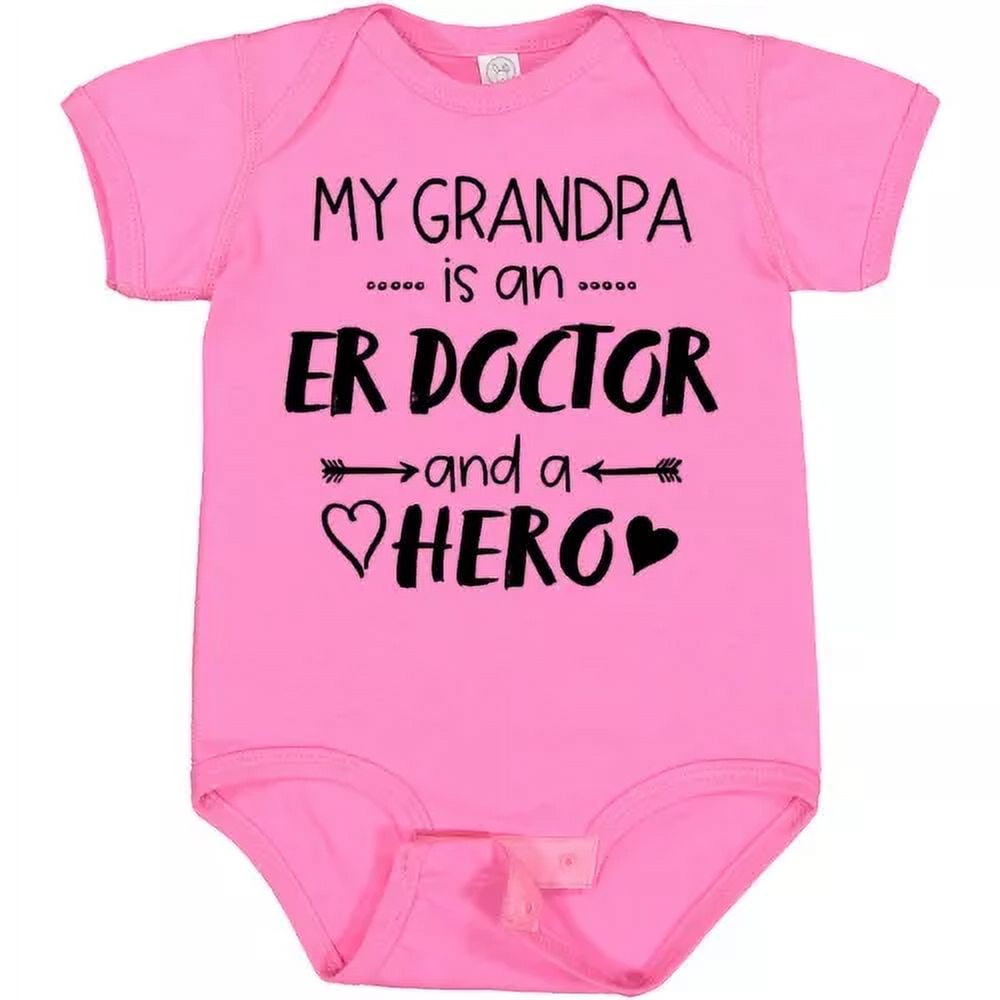 Bella Canvas My Grandpa Is An ER Doctor And A Hero Baby Occupations Proud Bodysuit - Walmart.com