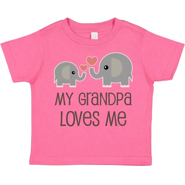 Bella Canvas My Grandpa Loves Me Toddler Shirt From Grandchild Childs Kids Cute Toddler Shirt ...