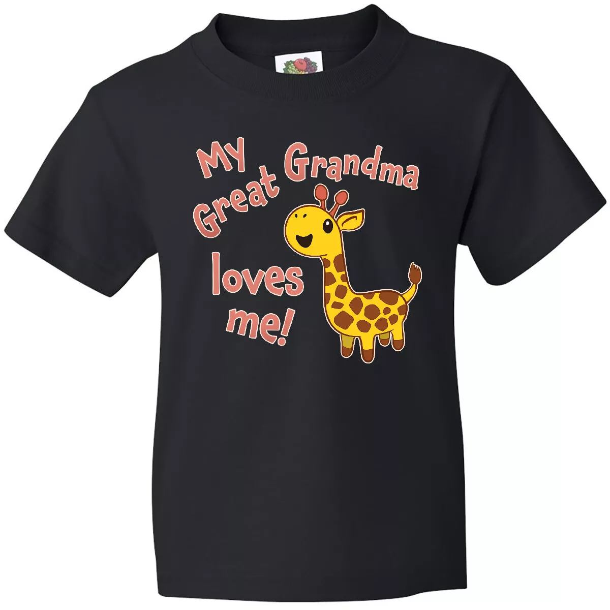 Bella Canvas My Great Grandma Loves Me- Cute Giraffe Toddler T-Shirt Giraffes For Zoo - Walmart.com