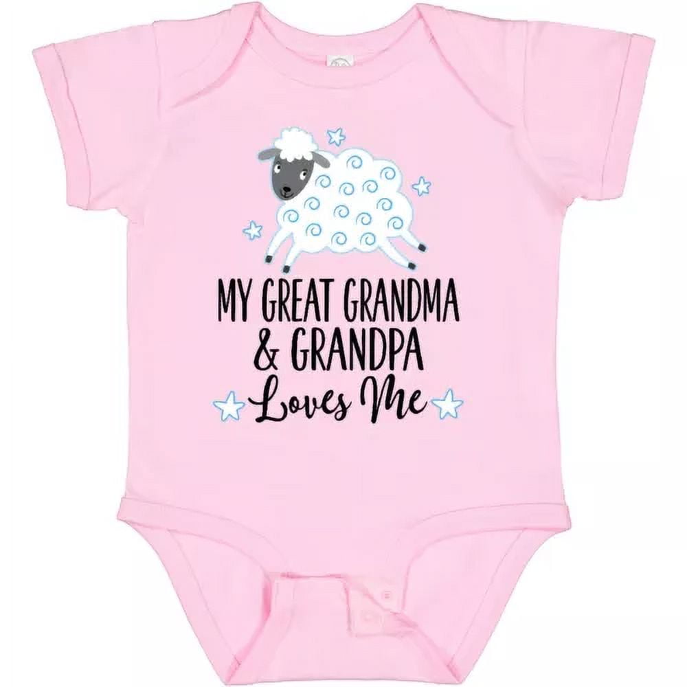 Bella Canvas My Great Grandpa And Grandma Love Me Boy Lamb Baby From Girl Bodysuit - Walmart.com
