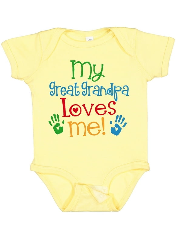 Bella Canvas My Great Grandpa Loves Me Boys or Girls Baby Bodysuit - Walmart.com