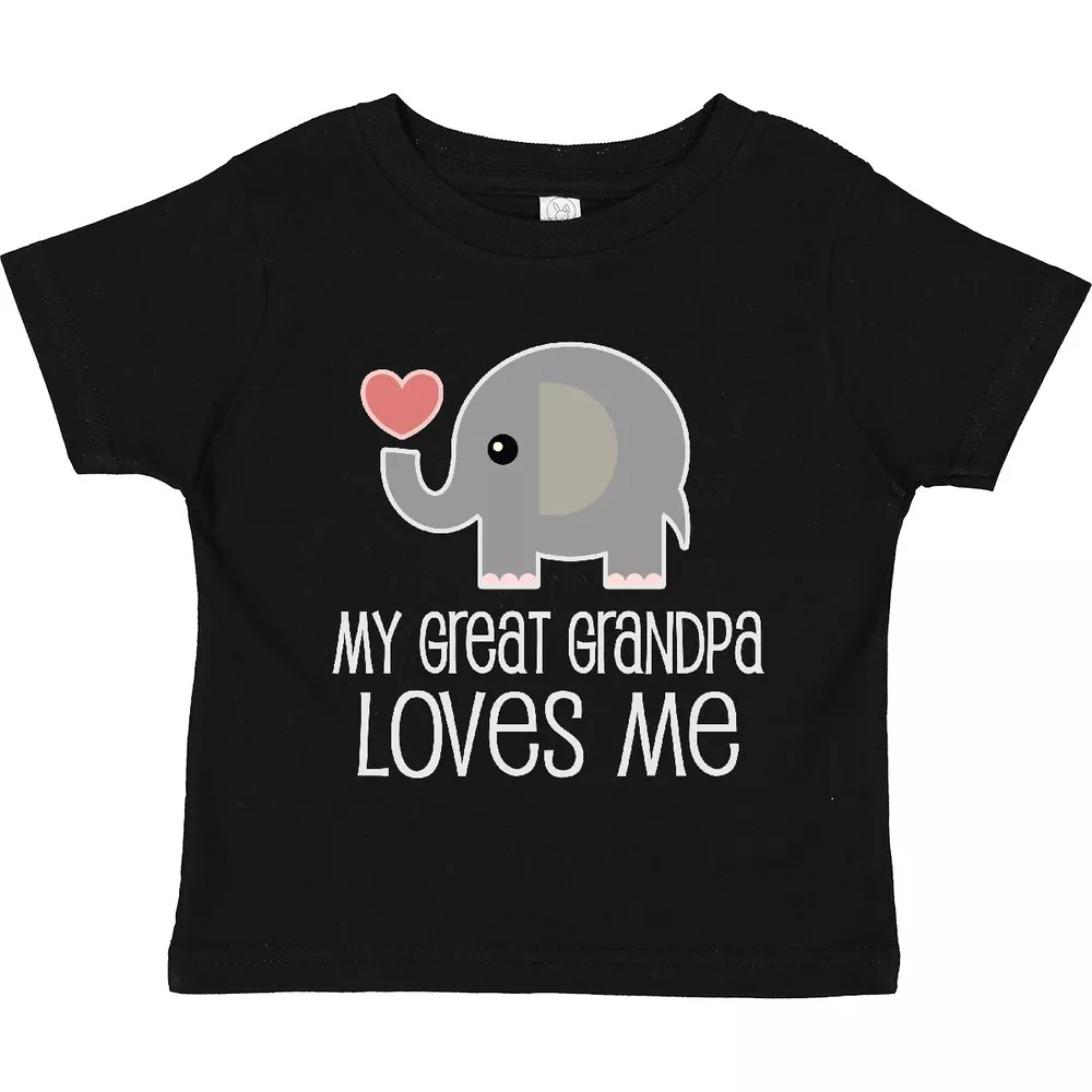 Bella Canvas My Great Grandpa Loves Me Toddler Shirt Grandparents Grandfather Kid Toddler Shirt ...