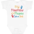 Bella Canvas My Meemaw And Pawpaw Love Me Baby Bodysuit From Childs Boy Girl Shower Baby ...