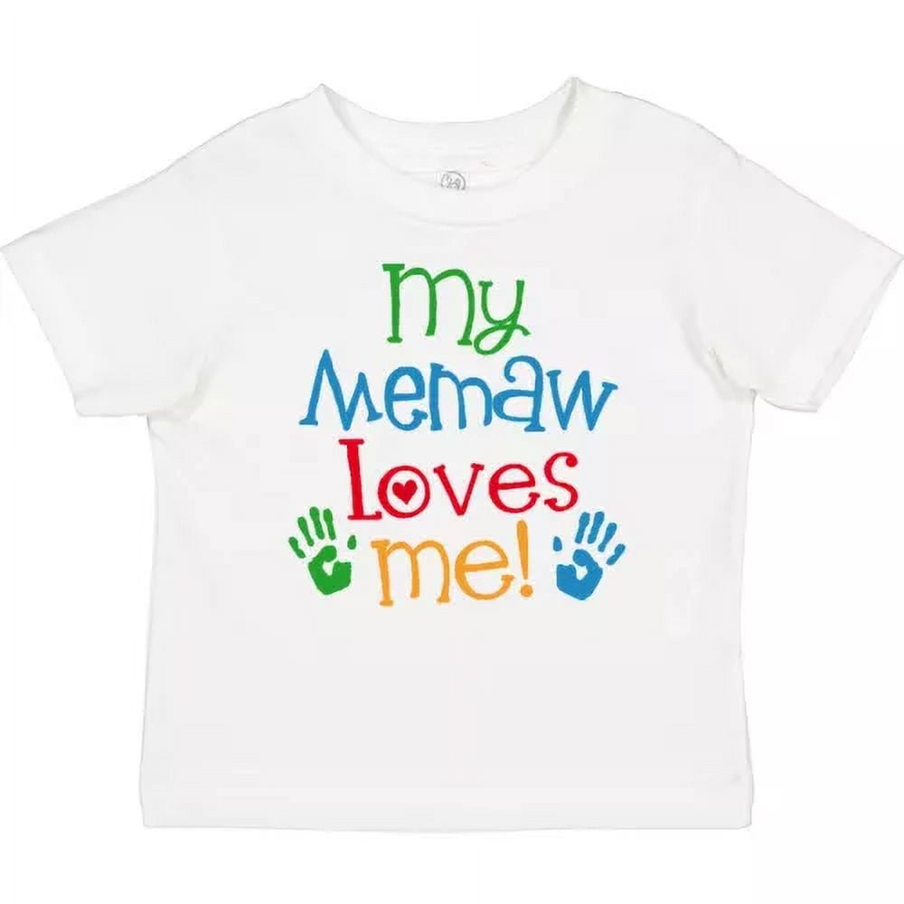 Bella Canvas My Memaw Loves Me Baby Toddler Shirt From Grandkids Grandchild Childs Boys ...