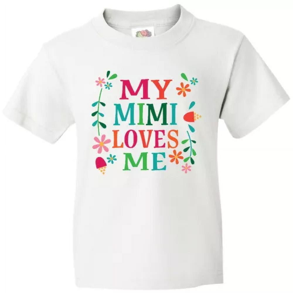 Bella Canvas My Mimi Loves Me Girls Outfit Gift Grandkids Childs Cute ...