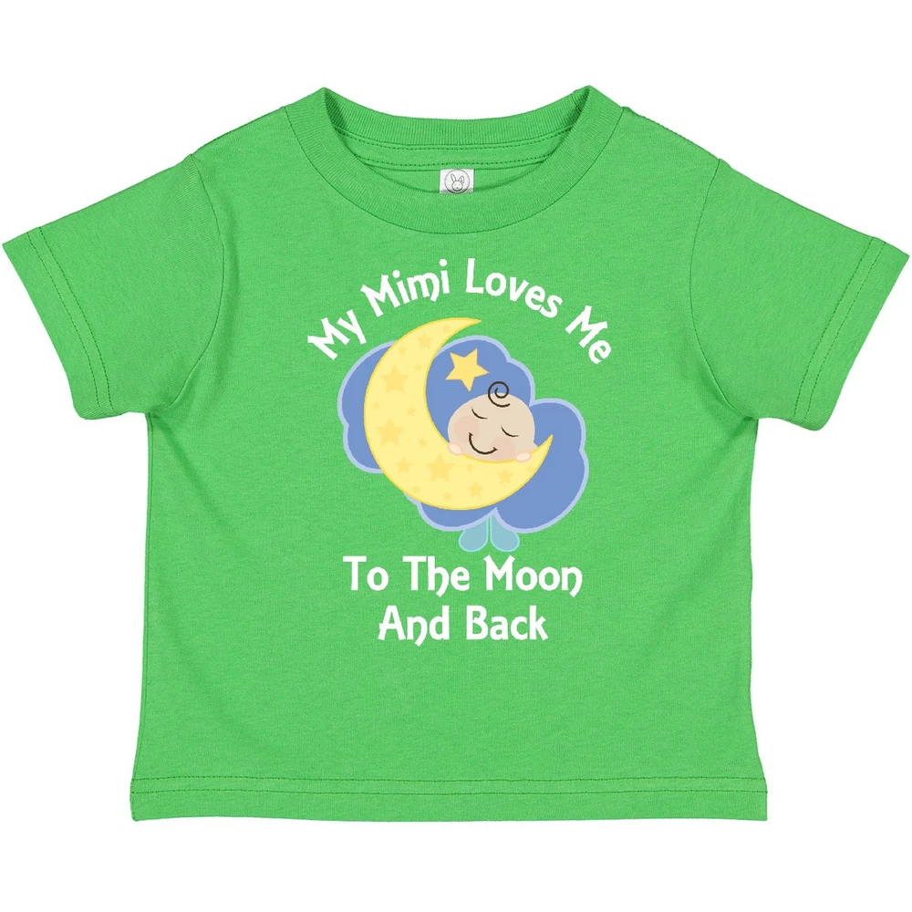 Bella Canvas My Mimi Loves Me To The Moon And Back Toddler Shirt Love ...