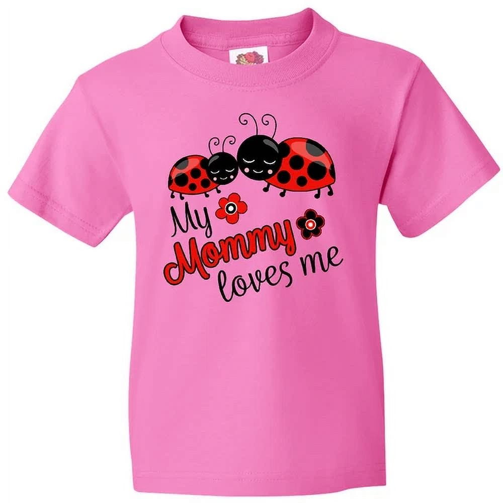 Bella Canvas My Mommy Loves Me With Cute Ladybugs Mom Mother Child Toddler Shirt - Walmart.com