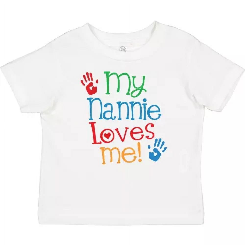 Bella Canvas My Nannie Loves Me Baby Toddler Shirt From Clothing Child Kids Grandma - Walmart.com