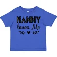 Bella Canvas My Nanny Loves Me Grandchild Toddler Shirt Gift Baby Gifts Shower Toddler Shirt ...