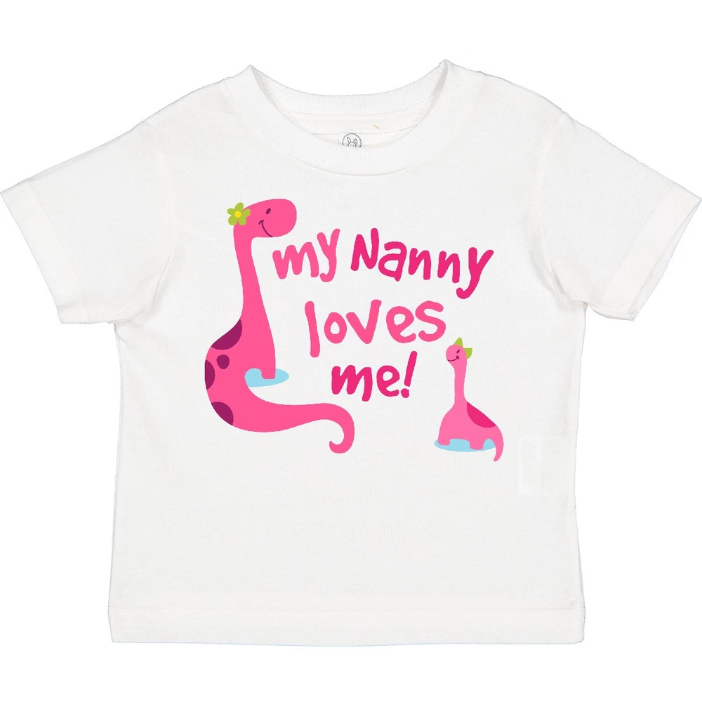 Bella Canvas My Nanny Loves Me Toddler Shirt Grandma Granddaughter Grandchild Kid Toddler Shirt ...