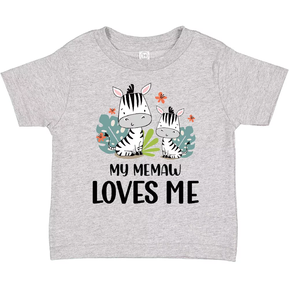 Bella Canvas My Nonna Loves Me Girls Toddler Shirt Grandkids Grandchild Clothes Toddler Shirt ...