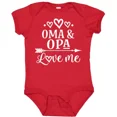 Bella Canvas My Oma Opa Love Me Grandchild Infant Creeper Valentines Day Grandkids Bodysuit ...