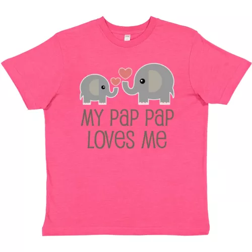 Bella Canvas My Pap Pap Grandpa Loves Me Pappap Grandfather Grandson ...