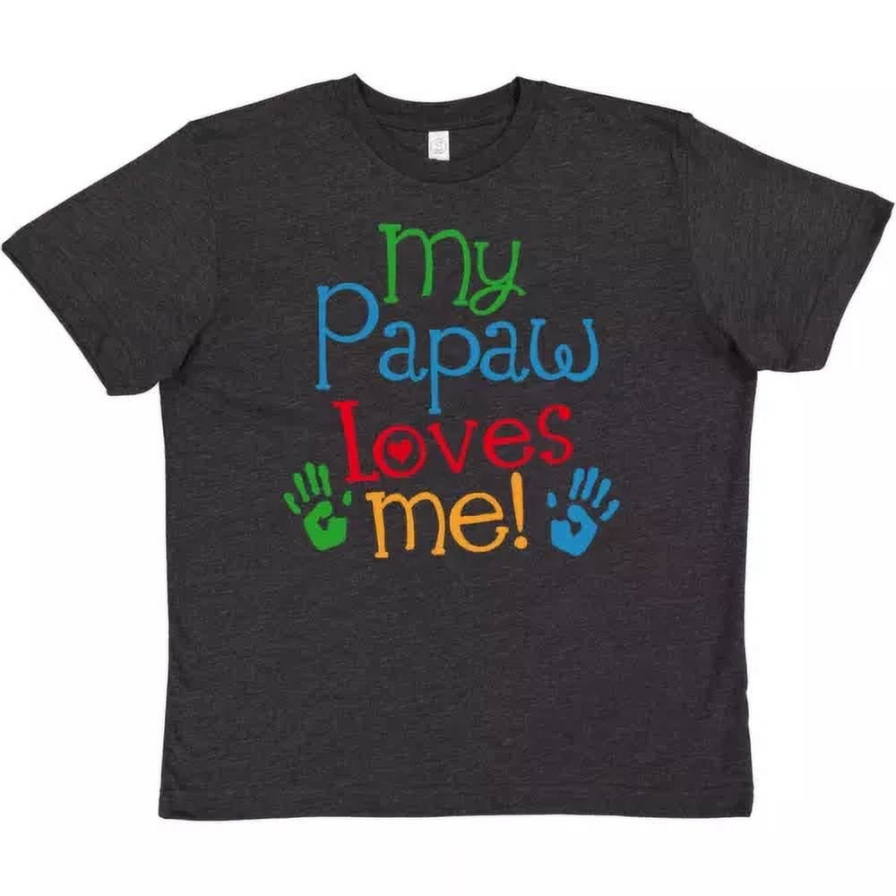 Bella Canvas My Papaw Loves Me Grandchild Childs Cute Clothing Girls Toddler Shirt - Walmart.com