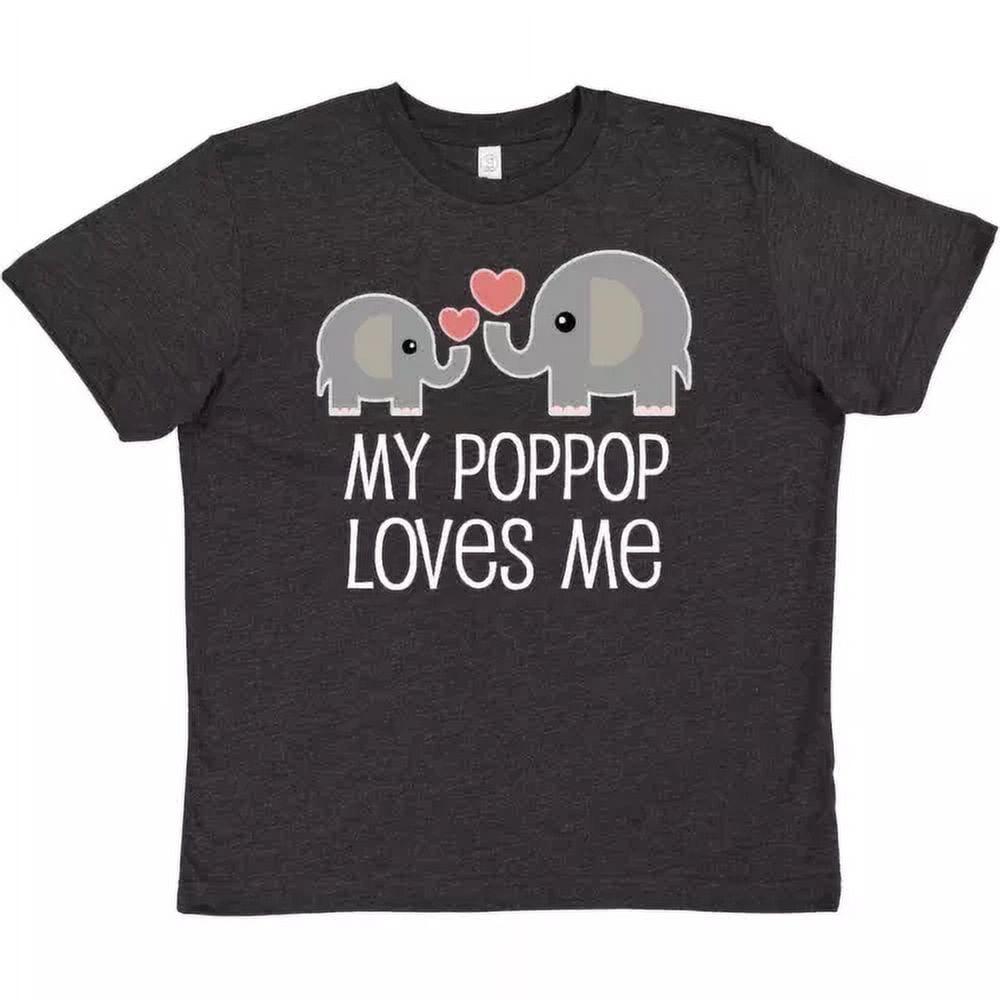 Bella Canvas My PopPop Loves Me Grandkids Grandpa Grandchild Grandson Toddler Shirt - Walmart.com