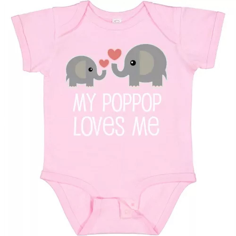 Bella Canvas My Poppop Loves Me Grandkids Baby Bodysuit From Grandpa Grandchild Hws Baby ...