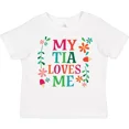 Bella Canvas My Tia Loves Me Niece Toddler Shirt From Aunt Girls Clothing Apparel Toddler Shirt ...
