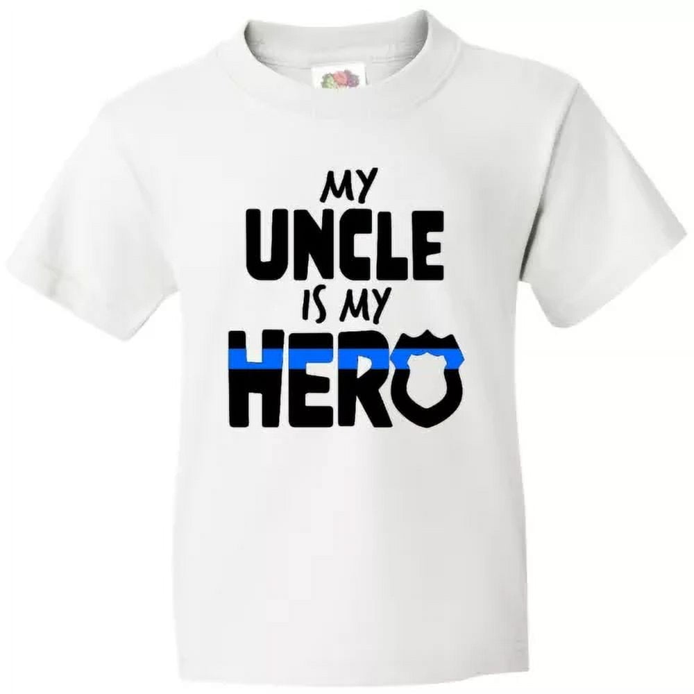 Bella Canvas My Uncle Is My Hero Police Officer Family Toddler T-Shirt ...