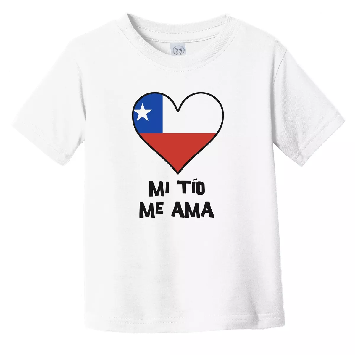 Bella Canvas My Uncle Loves Me Spanish Language Chile Flag Heart ...