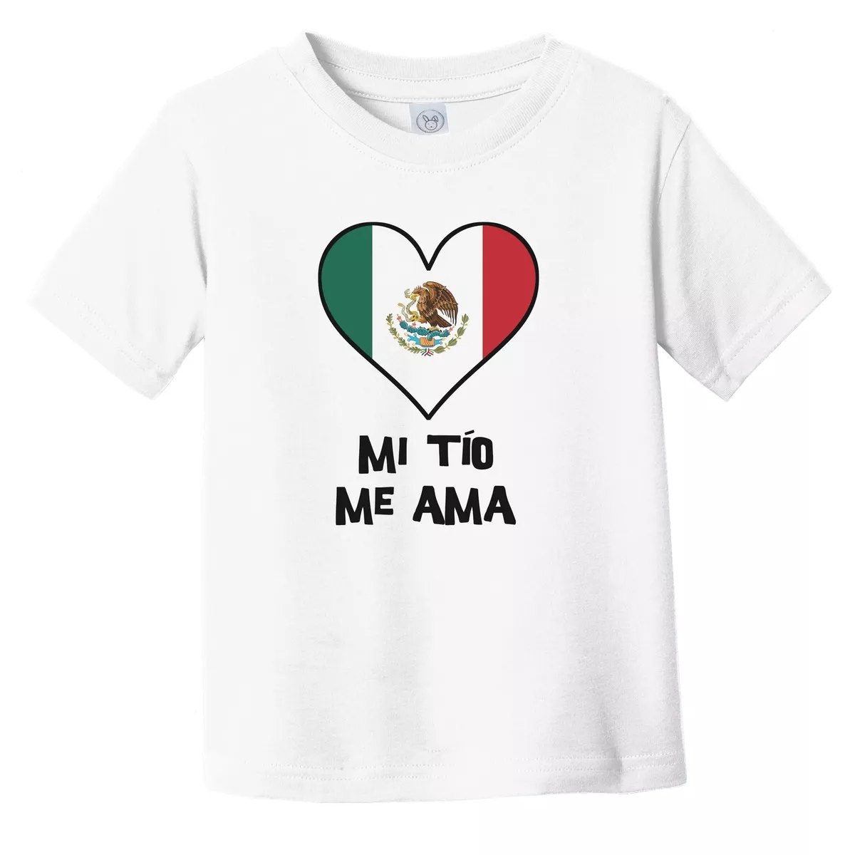 Bella Canvas My Uncle Loves Me Spanish Language Mexico Flag Heart ...