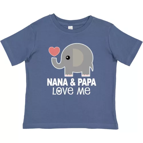 Bella Canvas Nana And Papa Love Me Grandbaby Baby Toddler Shirt Grandkids Grandchild - Walmart.com