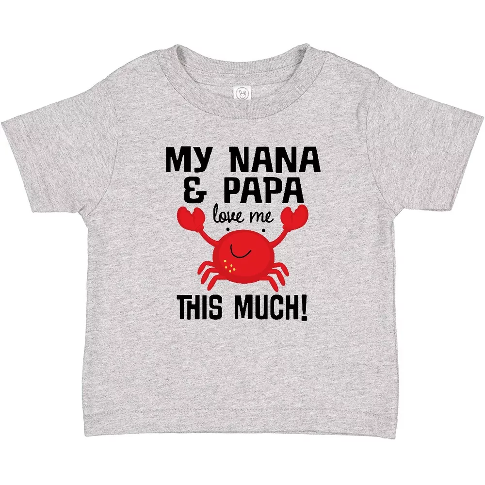 Bella Canvas Nana And Papa Love Me Grandson Outfit Baby Toddler Shirt ...